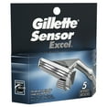 Gillette Sensor Excel Men's Razor Blade Cartridges - Comfortable Twin ...