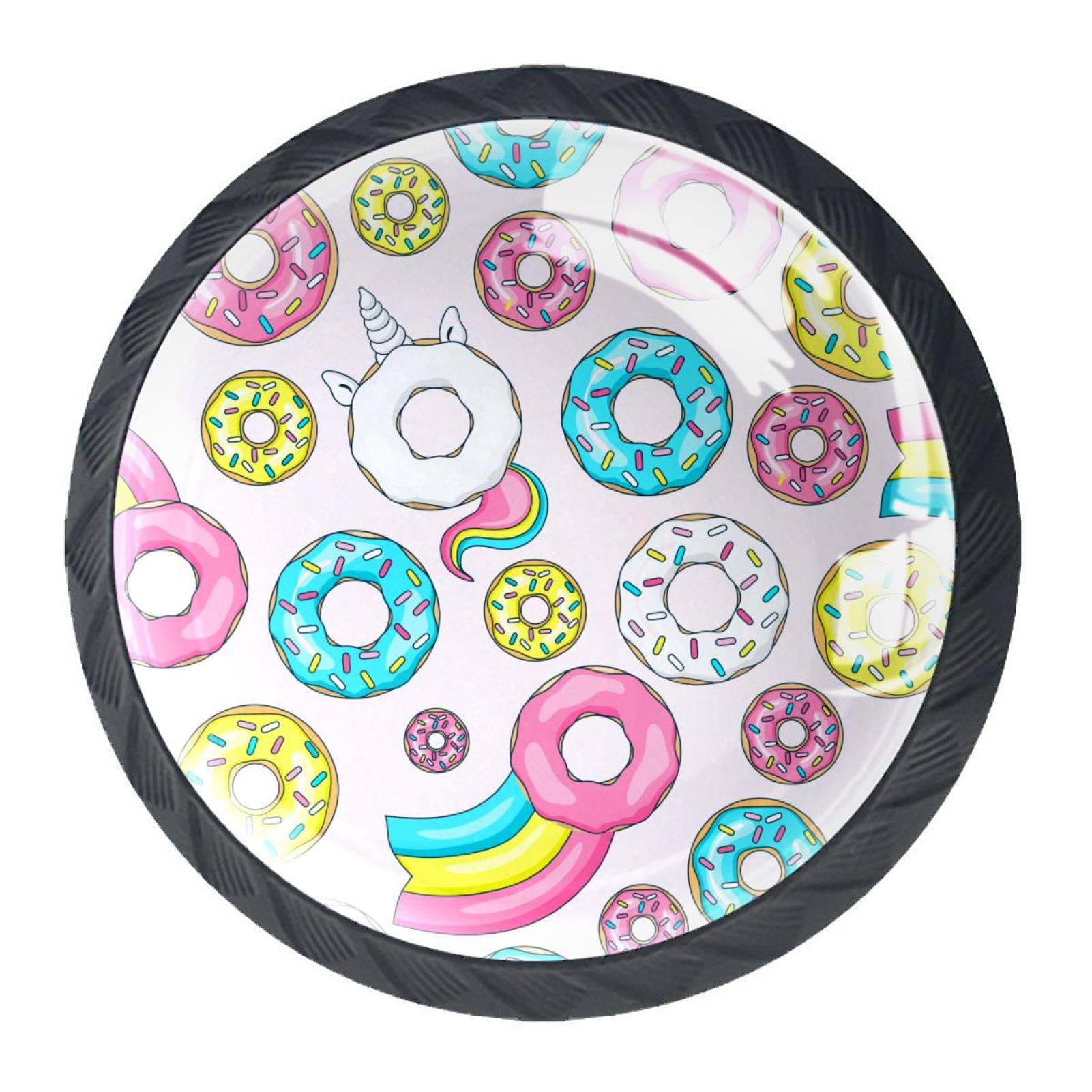 4 Pcs Colorful Donuts Knobs for Kitchen Cabinet Cupboard Dresser ...