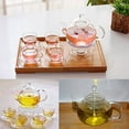 Kendal 27oz Glass Teapot with Removable Infuser, Tea Warmer, and 6 Cups ...