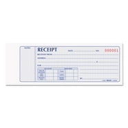 Rediform Office Products Spiral-Bound Unnumbered Money Receipt Book, 7 ...