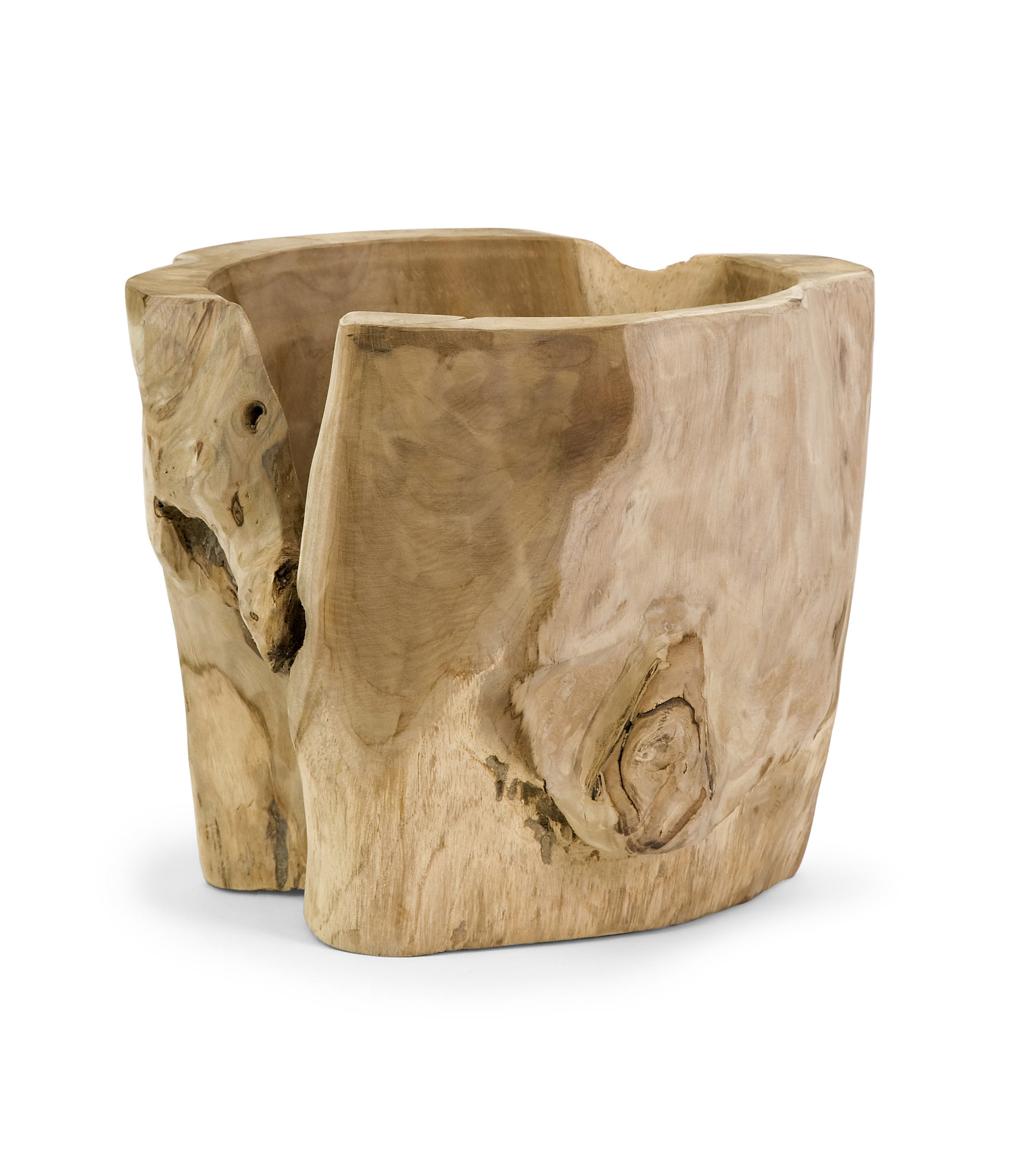 Customary Styled Macaque Teakwood Vase - Walmart.com