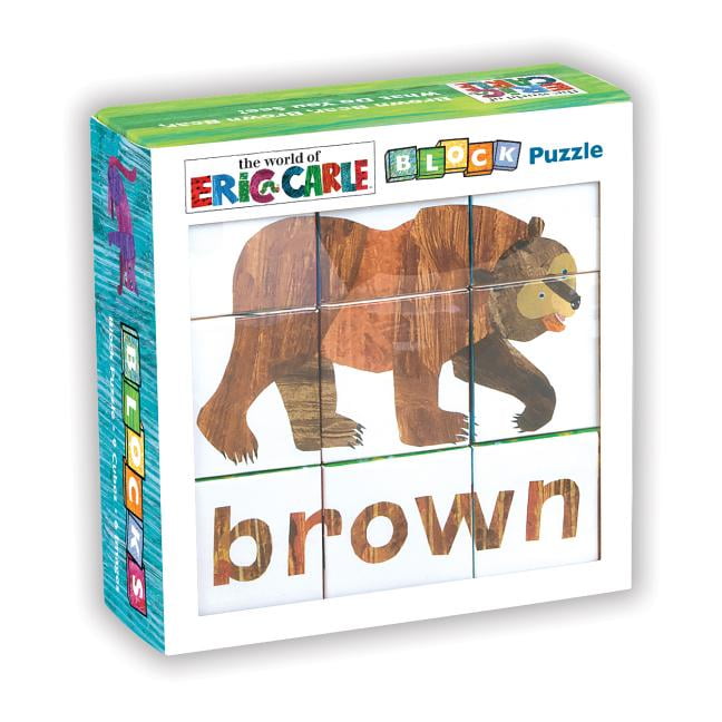 Mudpuppy - Eric Carle Brown Bear Puzzle Block - Walmart.com