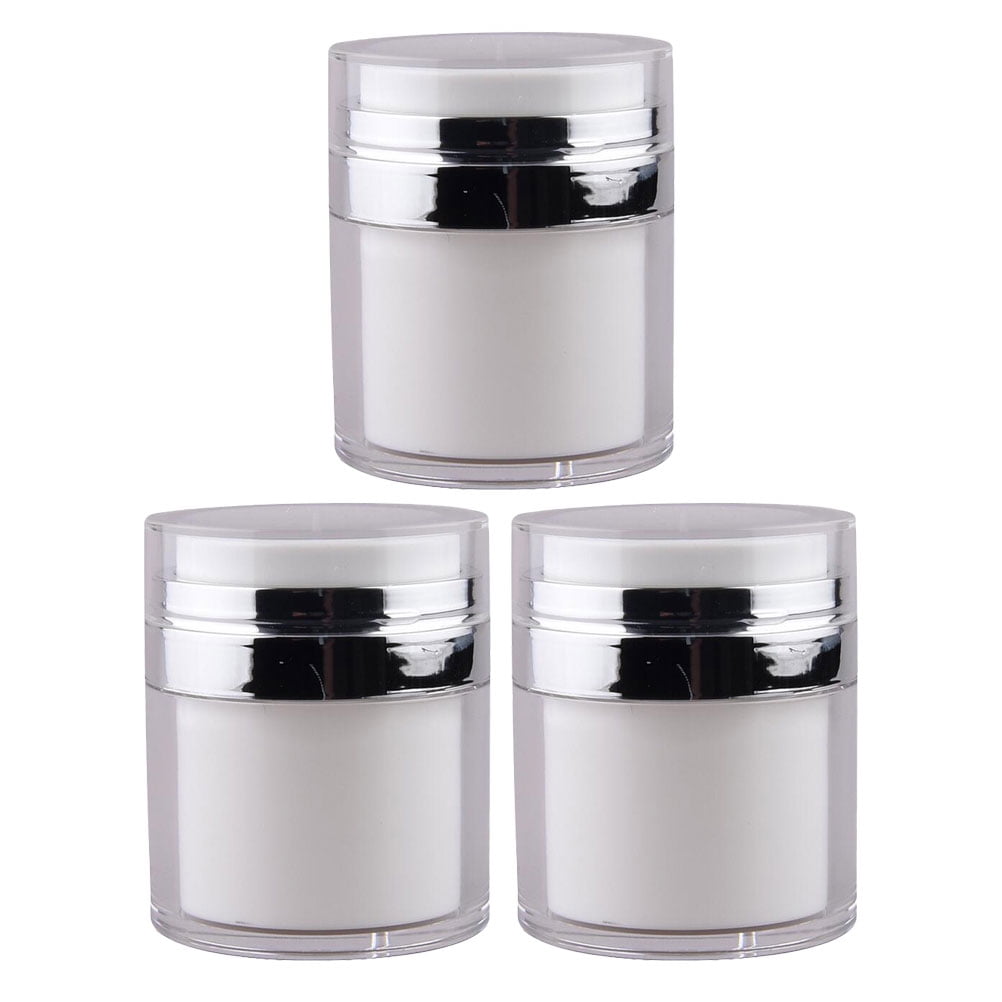 3Pcs Practical Airless Pump Jars Empty Lotion Bottles Facial Cream ...
