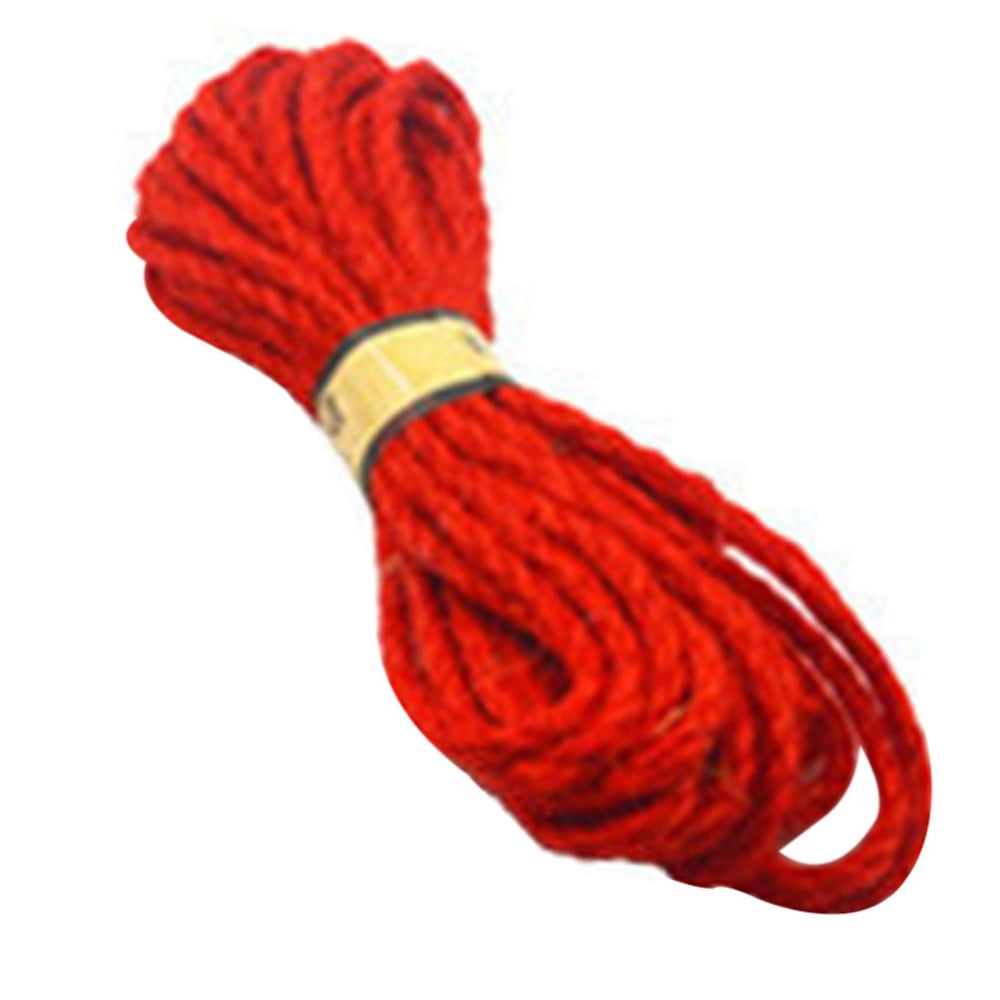 Colorful DIY Hemp Rope 10m Length And 6mm Thickness For Home Garden ...