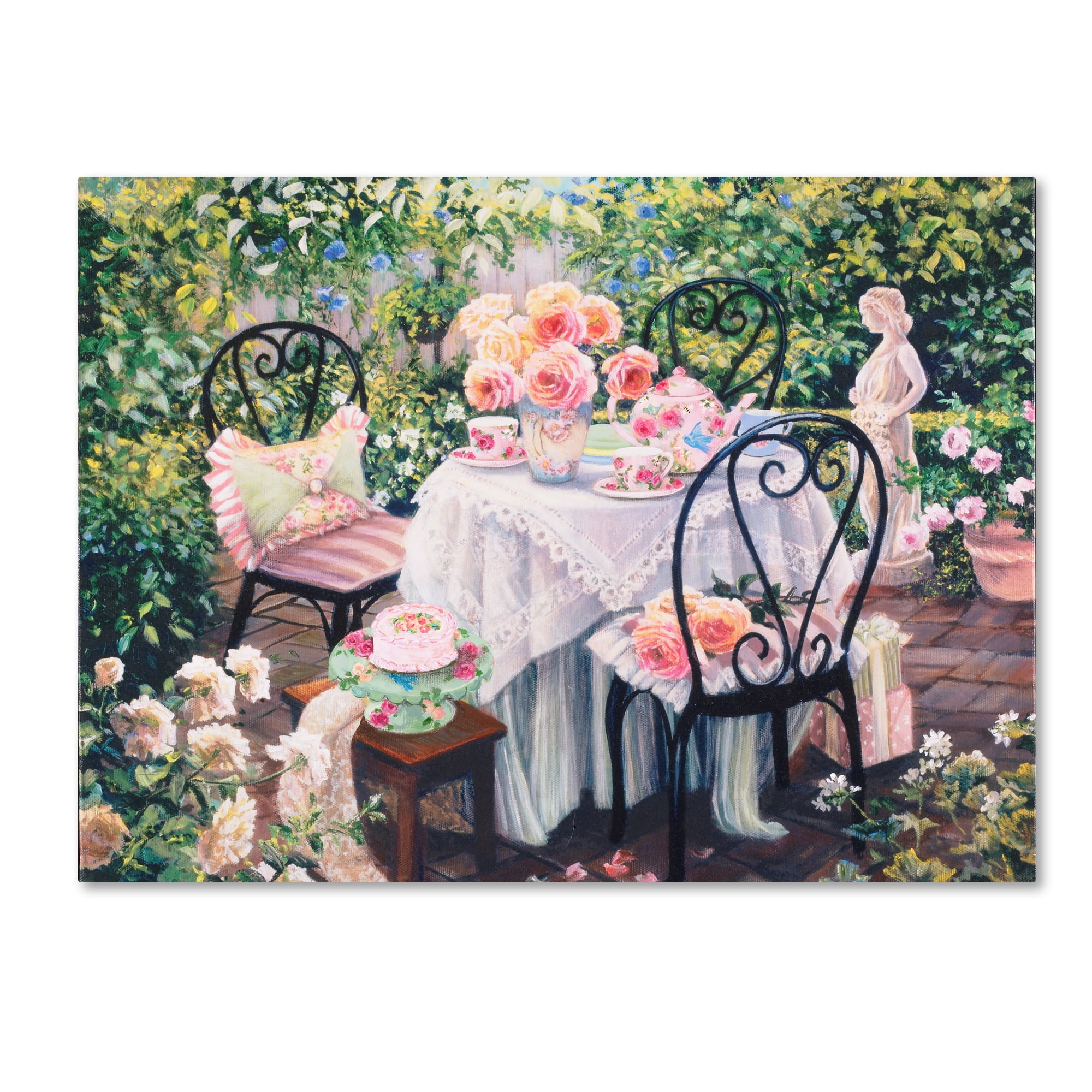 Trademark Fine Art 'Floral Garden' Canvas Art by Susan Rios - Walmart.com