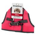 Simply Dog Small Neon Knockout Pink Reflective Dog Body Harness, Color ...