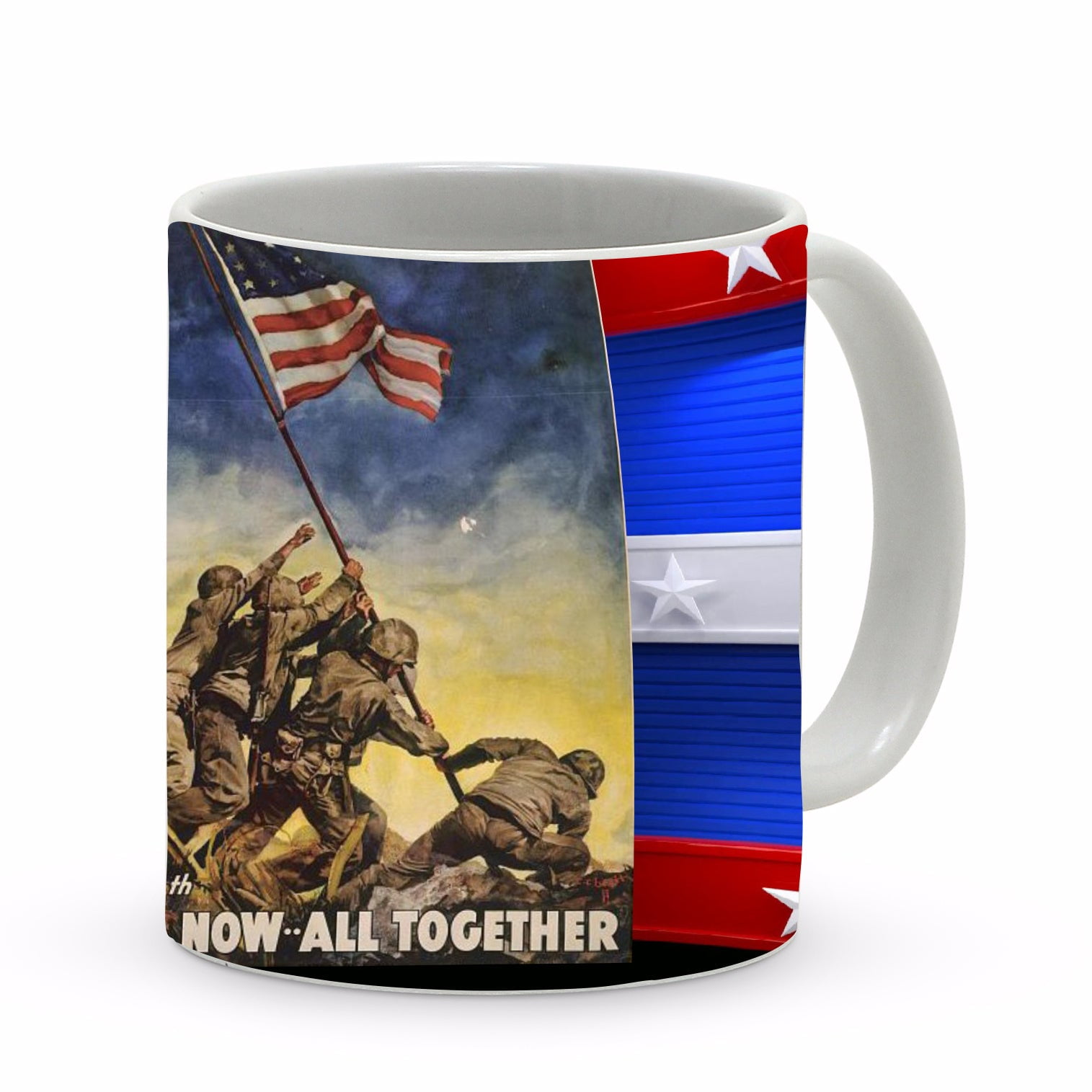 SUBLIMART: Patriotic Mug 'Now all together' (Design 11) - Walmart.com