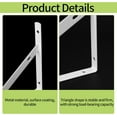 8 Pcs Heavy Duty Shelf Brackets, Floating Metal Shelf Brackets, L ...