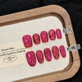 Yihe Original [Dragon Fruit] Rose Red Cat's Eye Shines Simple Solid ...