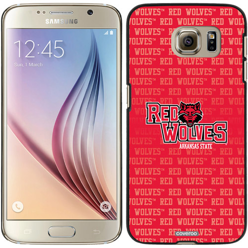 Arkansas State Red Repeating Design on Samsung Galaxy S6 Snap-On Case ...