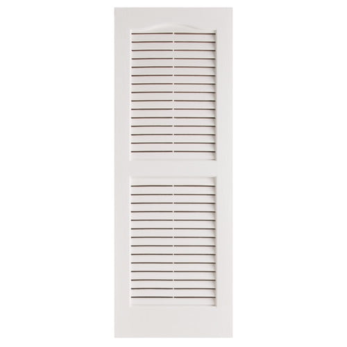Alpha Shutters Exterior 14'' x 51'' Louvered Shutter (Set of 2 ...
