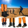 Adjustable Waterproof Leg Gaiters for Hiking & Snow - Lightweight Leg ...