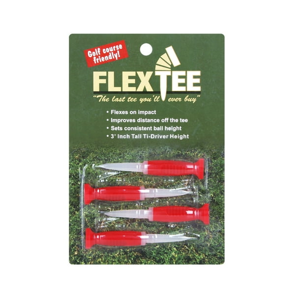 Flex Tees Driver 3" Long Pack of 4 Tees - Walmart.com