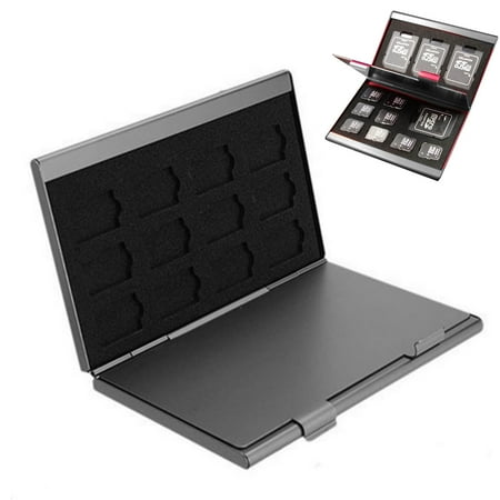 1 pcs Aluminum Memory Card Case Storage Box for SD Card TF Card Holder ...