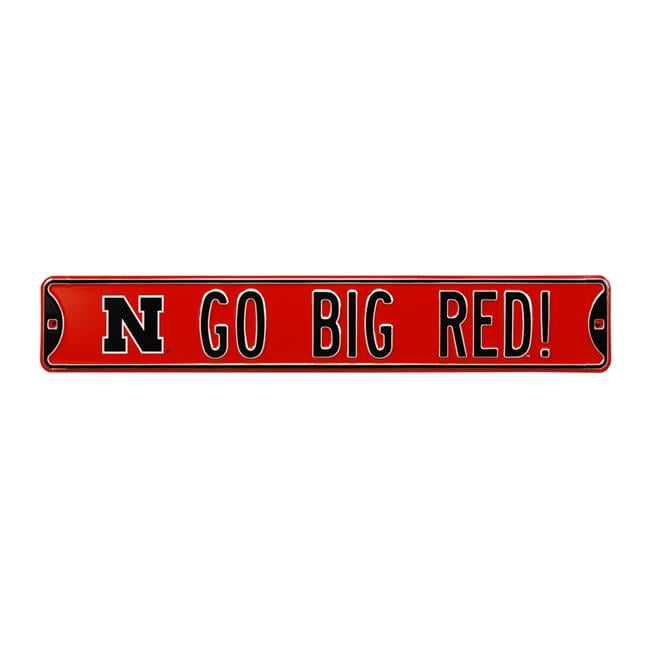 Authentic Street Signs 70277 Go Big Red Logo - Walmart.com