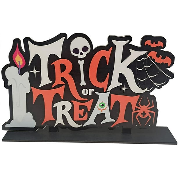 XYCCY Halloween Creative Wooden Centerpiece Signs, Table Toppers Table ...