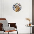 12 Inch Wall Clock Battery Operated Round Clock for Office, Kitchen ...