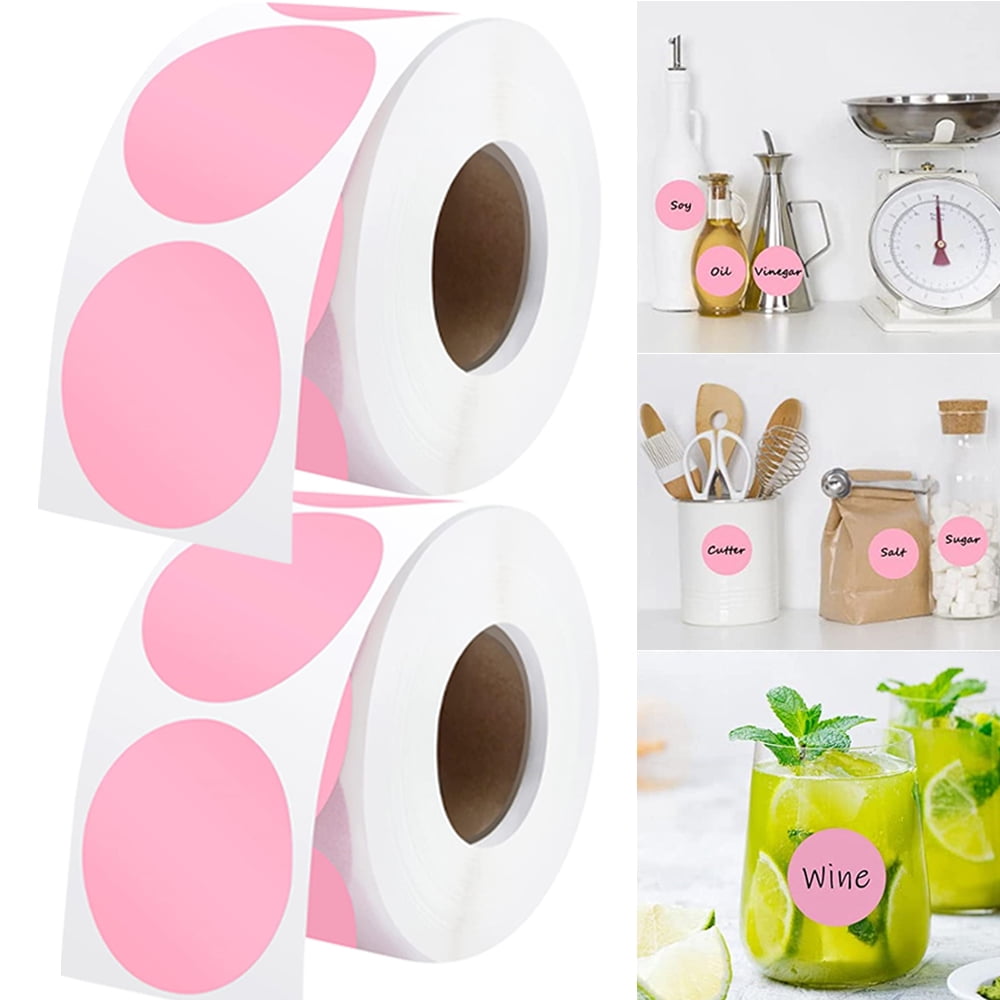 2" Circle Thermal Sticker Labels Direct Thermal Perforated Stickers ...
