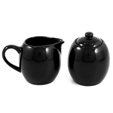 SWEEJAR Royal Ceramic Sugar and Creamer Set, 3 Piece Set with Milk ...