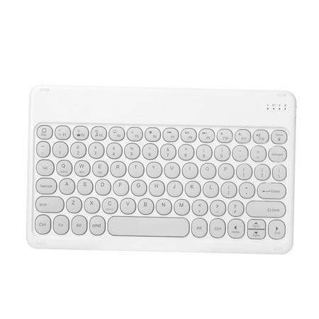 Bluetooth Keyboard Rechargeable Universal Thin for Smarts White ...