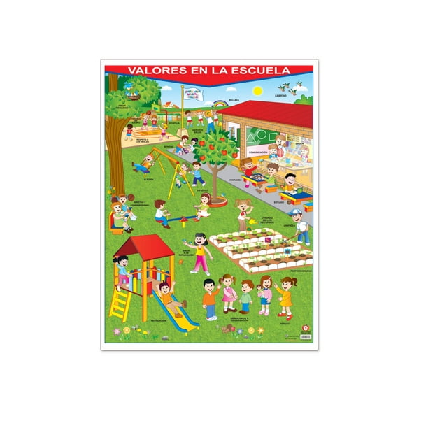 Póster Valores En La Escuela Educatodo B-0183-I | Walmart en línea