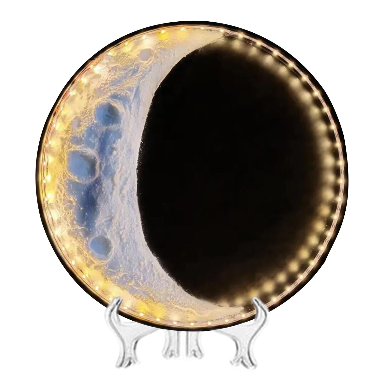 DIY Night Light Materials Moon Texture Atmósfera Lámpara para niños Luz ...