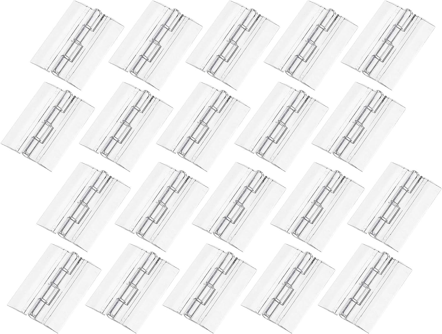 Bluecell 20pcs Clear Acrylic Plexiglass Lucite Hinge (45x38MM ...