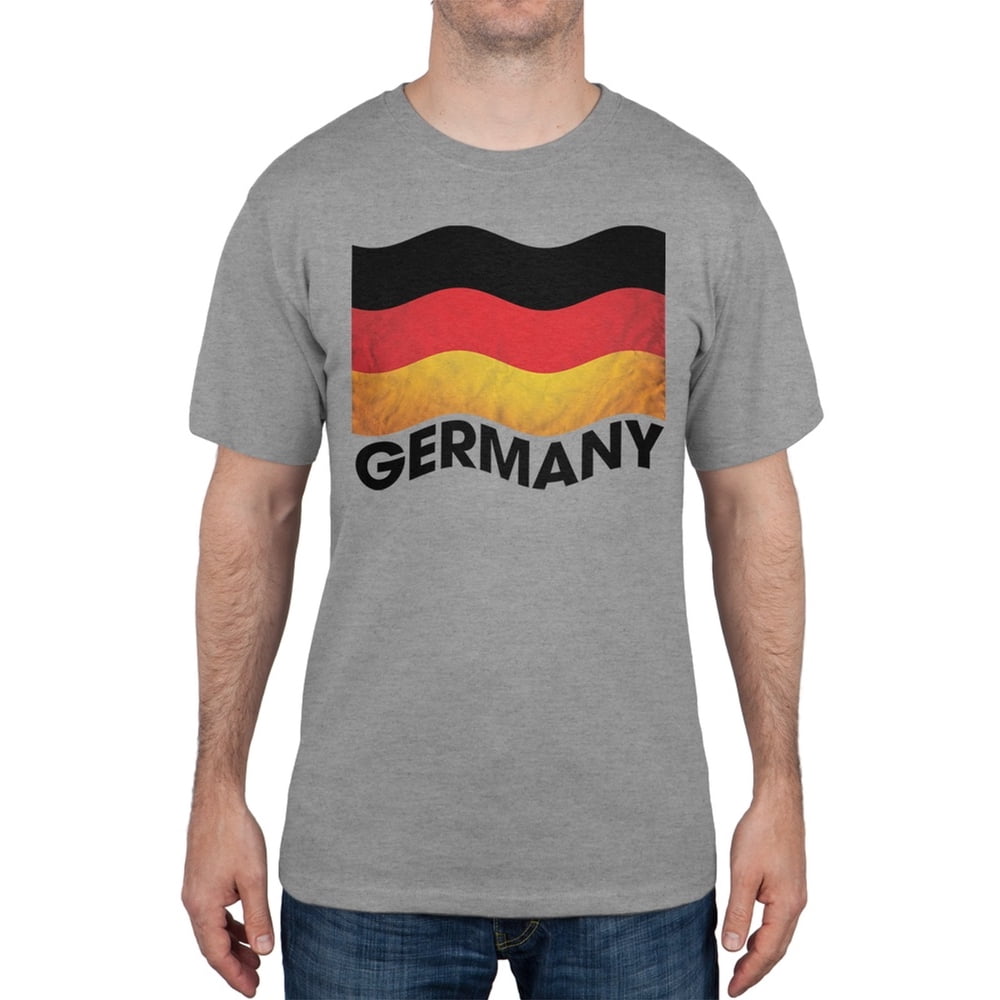 FIFA - World Cup Germany German Waving Flag Sport Grey T-Shirt - Large ...
