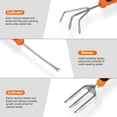 Nrnio Garden Tool Set, Stainless Steel Gardening Tools, Non-Slip Rubber ...