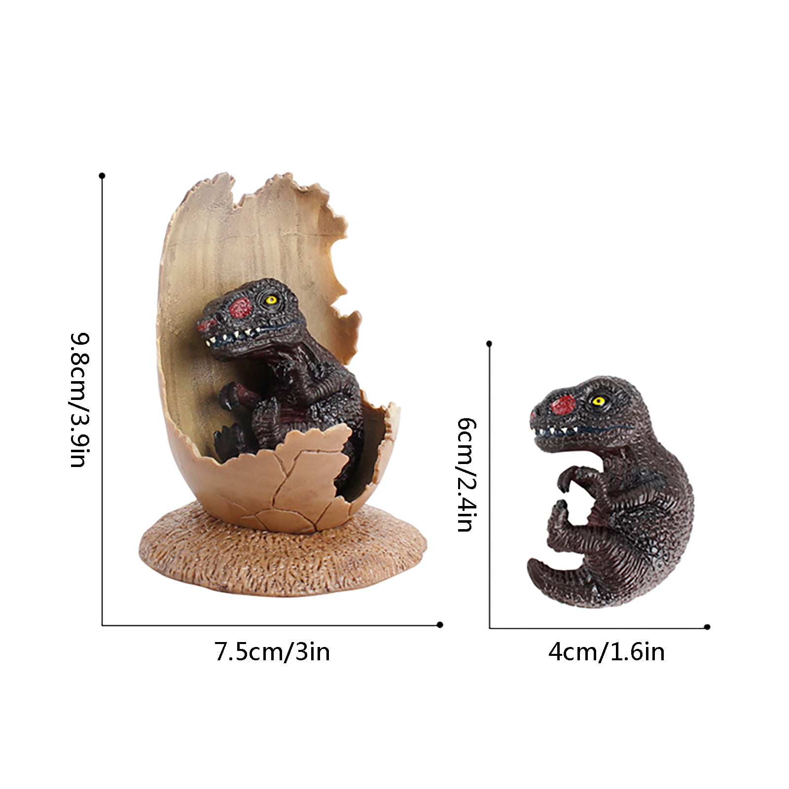 Mikilon Half Hatching Of Dinosaurs Shell Broken Dinosaur Model Toy With ...