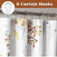 Colorful Floral Stall Shower Curtain, Earthy Terracotta Orange Boho ...