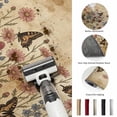 Country Wildflowers Washable Area Rug 4x6 Rustic Vintage Pink Blue Red ...