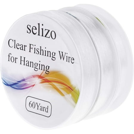 Fishing Wire, Selizo 3 Rolls Clear Fishing Line Jewelry String ...