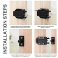 Kitchen Cabinets 4 Pcs Gate Latch The Door Plastic Push Touch Cupboard ...
