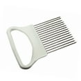 All Top Bargains Stainless Steel Onion and Tomato Slicer Cutting Aid ...