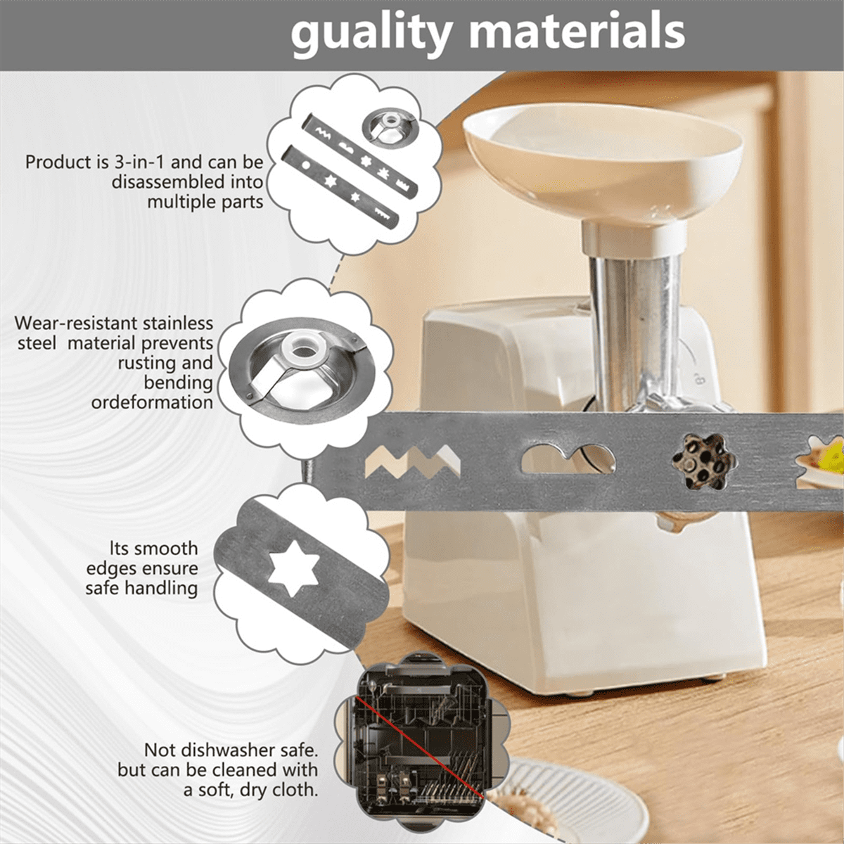 Click here for Unbranded Set Of 2 Biscuit Attachment Accessories... prices