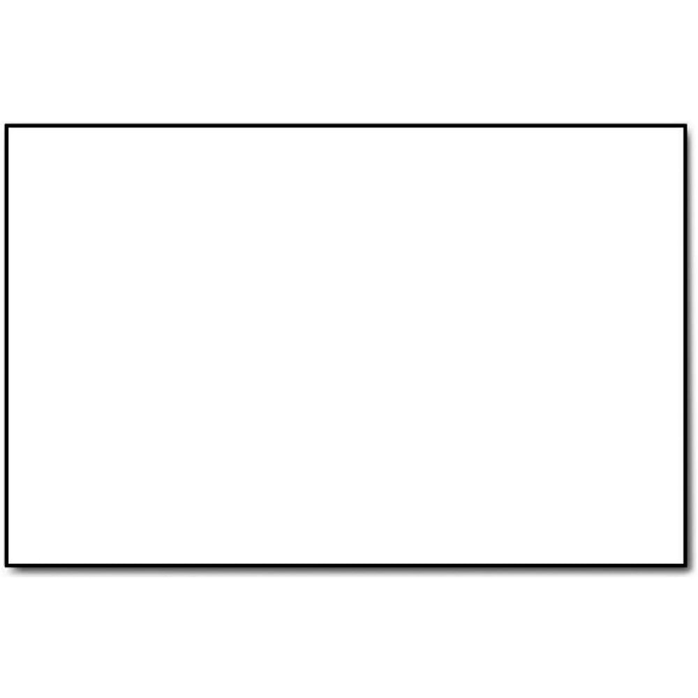 White Card Stock Paper | 50 Sheets Per Pack | 100lb Cover Smooth ...