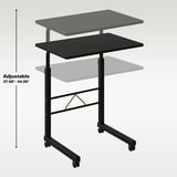 Zimtown Removable Laptop Table Stand Height Adjustable Computer Desk ...