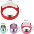 Round Cookie Cutter Set – 4 Different Sizes of Stainless Steel Biscuit ...