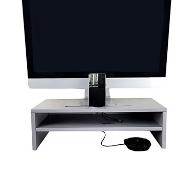 Fenge Computer Monitor Riser Stand with Drawer for 2 or 3 Monitors ...