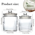 Large Wide Mouth Glass Storage Jar With Lid, Transparent Container For ...
