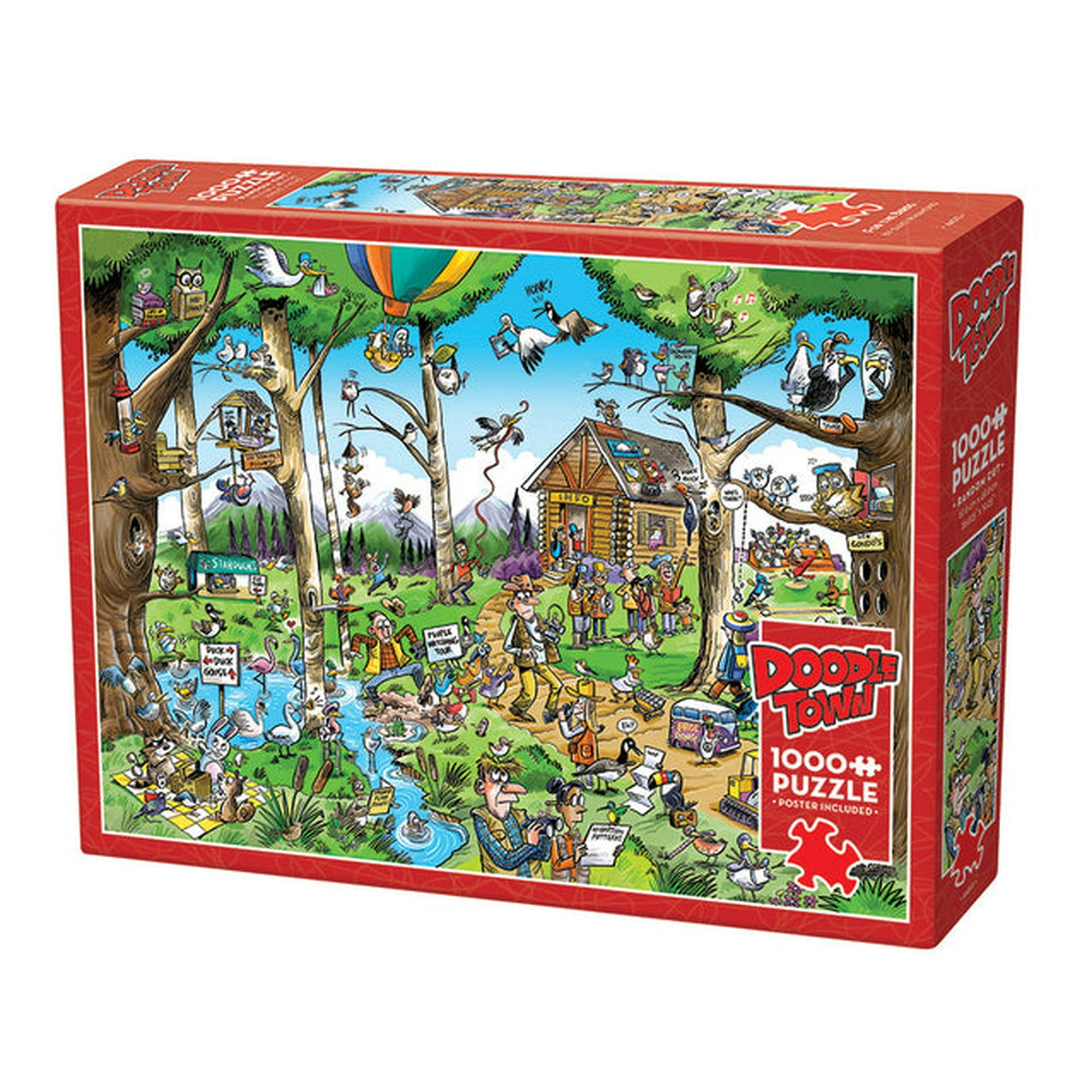 Click here for Cobble Hill Jigsaw Puzzle - Doodletown: Birdwatche... prices