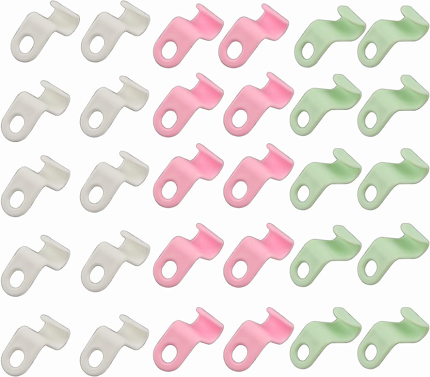 3 Colors/30 PCS Clothes Hanger Connector Hooks, Magic Hanger Hooks ...