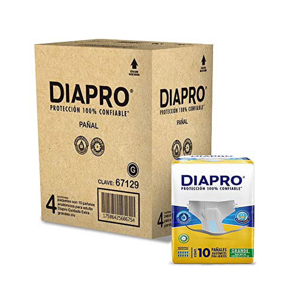 Diapro Pañal Anatómico Desechable para Incontinencia, Talla Grande ...