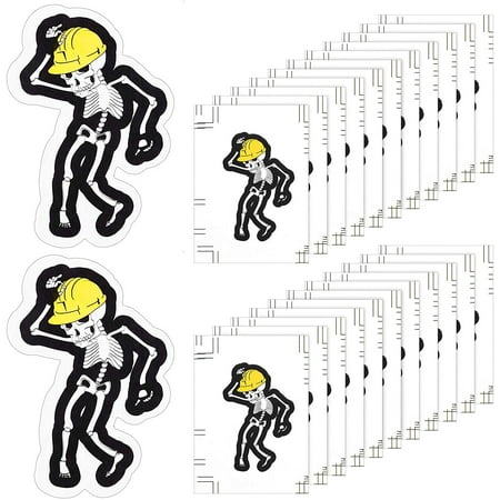 24 Pieces Hard Hat Sticker Nuclear Pattern Decals Construction Worker ...