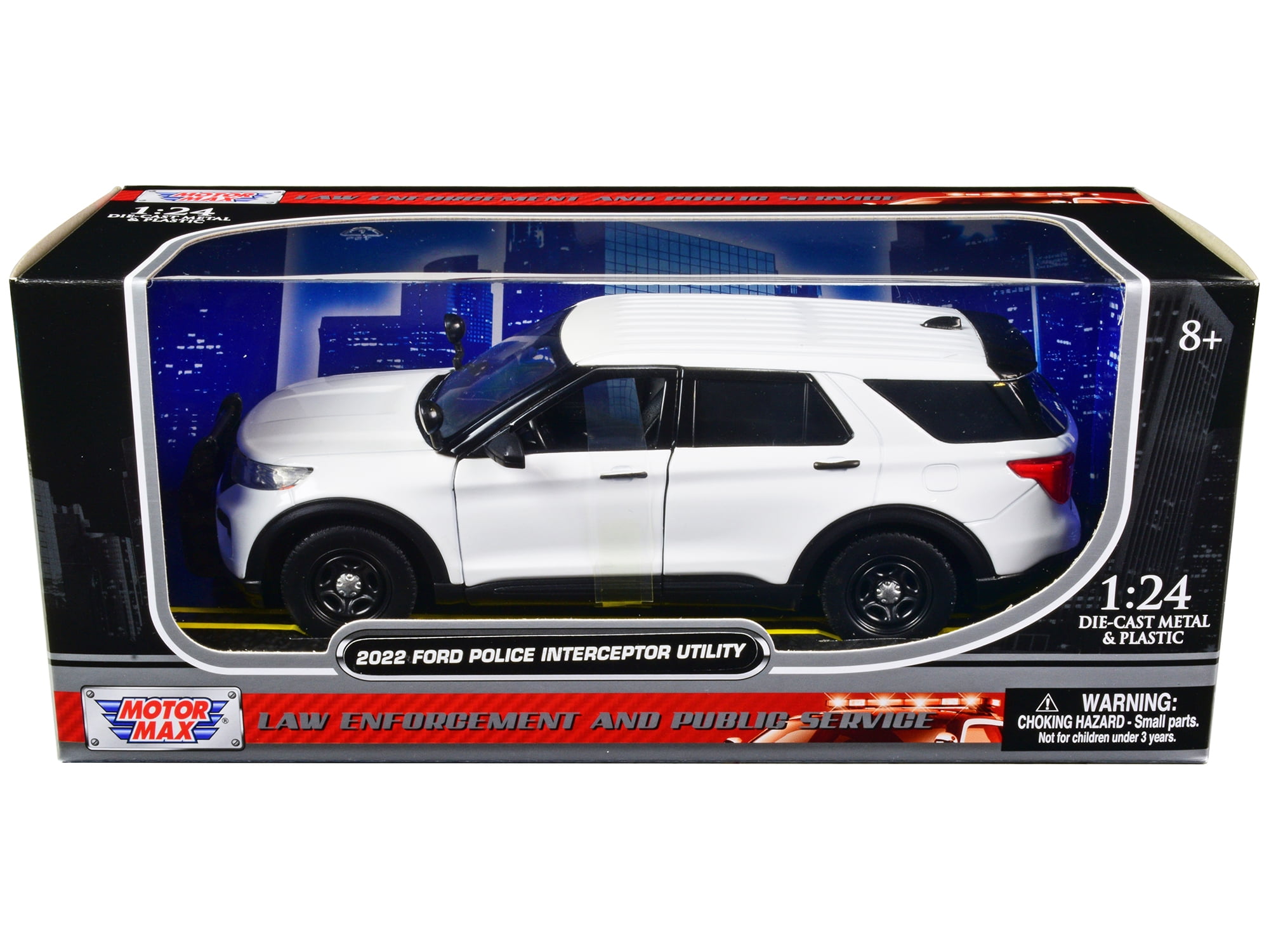 2022 Ford Police Interceptor Utility Unmarked Slick-Top White 1/24 ...