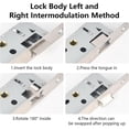 SDFGTstore Universal Single Point Door Lock Mechanism With 360 Rotating ...