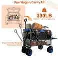 Firstness Double Decker Wagon Cart, Collapsible, Heavy Duty, Tailgate ...