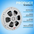 Two-Way Component/Coaxial Speaker Systems - One Pair 6.5'' Two-Way Marine Component Kit, 240 ...