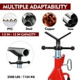 Heavy-Duty V Head Pipe Stand, 28"-52" Adjustable Height Pipe Stand with ...